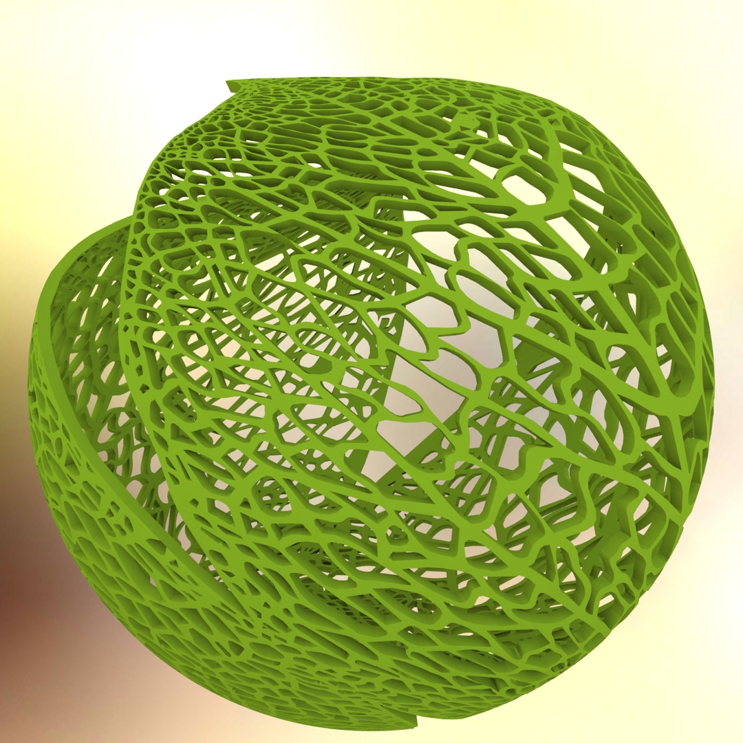 Decorative leaf spherical 3D model - TurboSquid 1485846