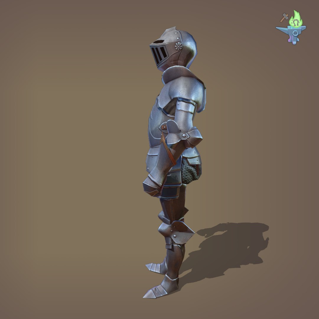 3D ornamental plate armour medieval armor model - TurboSquid 1349461