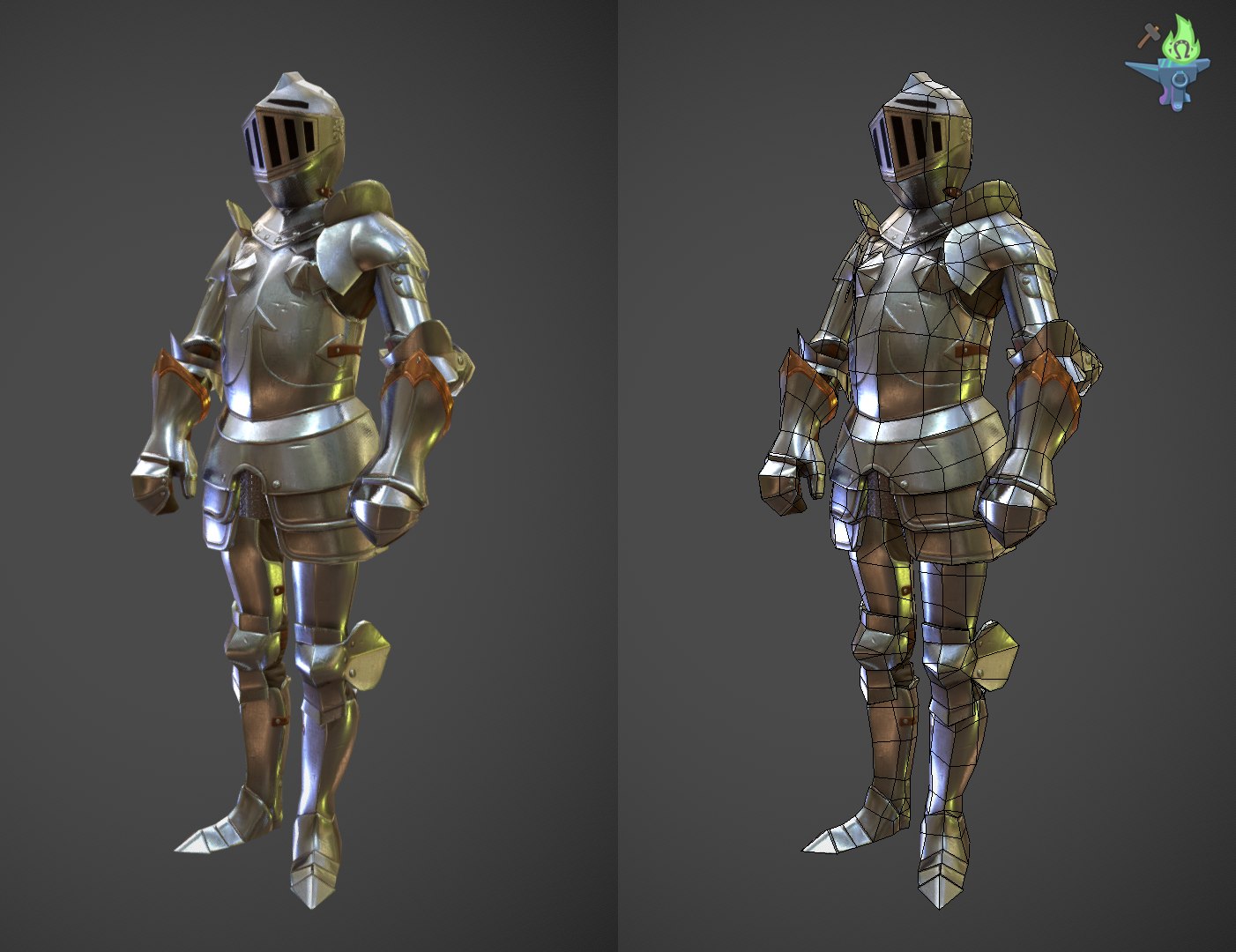 3D ornamental plate armour medieval armor model - TurboSquid 1349461