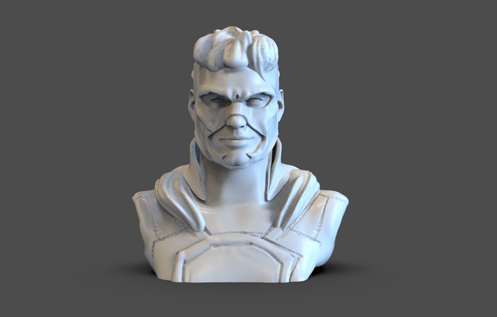 3D Super Hero Bust - TurboSquid 2311059