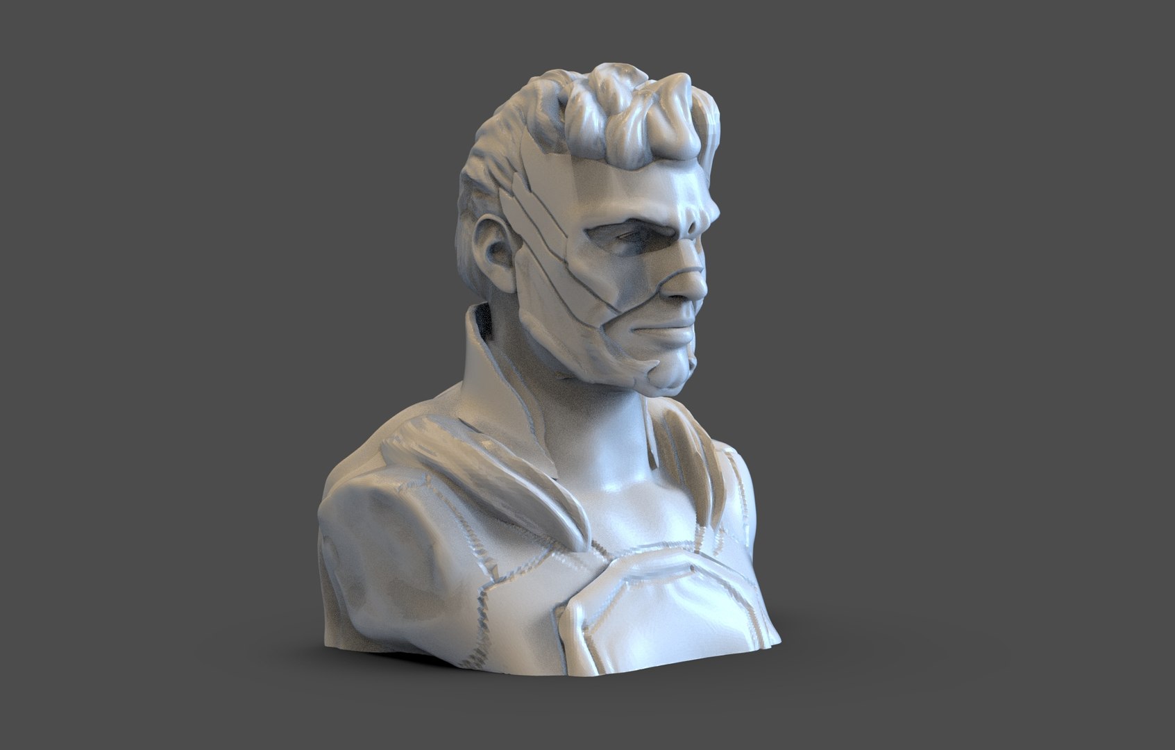 3D Super Hero Bust - TurboSquid 2311059