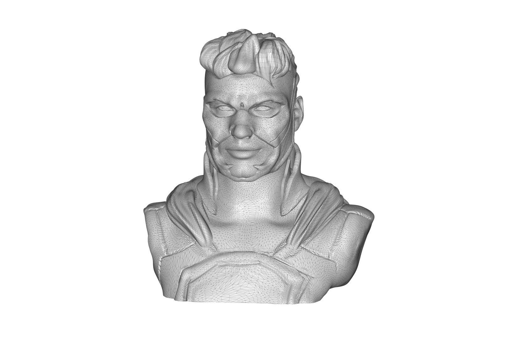 3D Super Hero Bust - TurboSquid 2311059