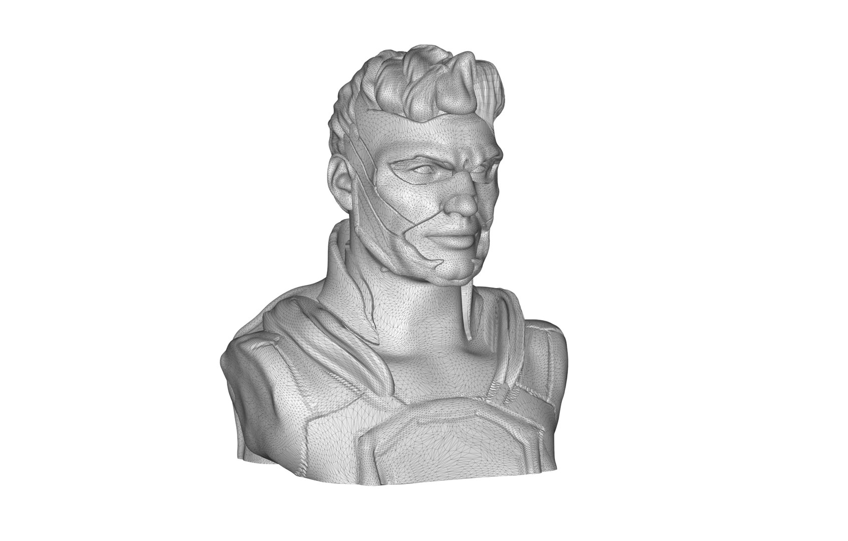 3D Super Hero Bust - TurboSquid 2311059