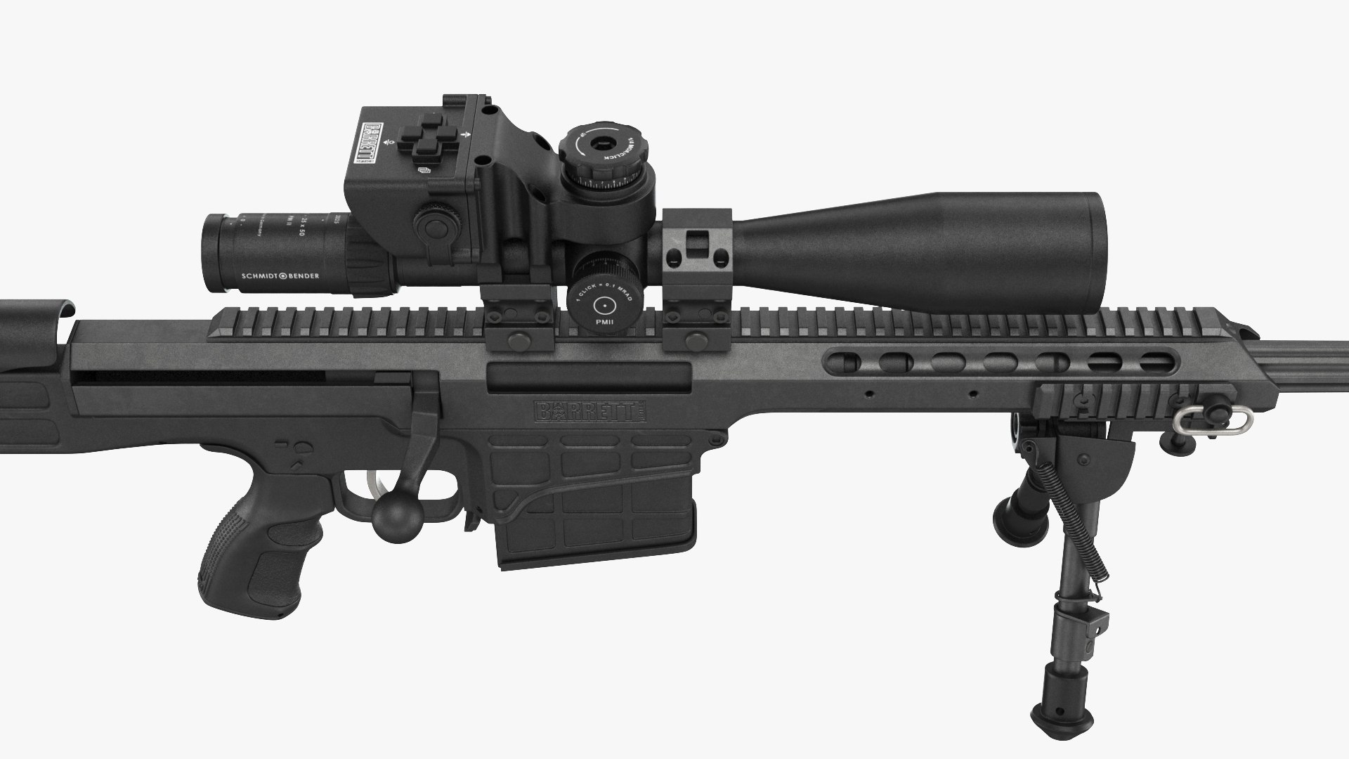 3D barrett 98b sniper rifle - TurboSquid 1492182