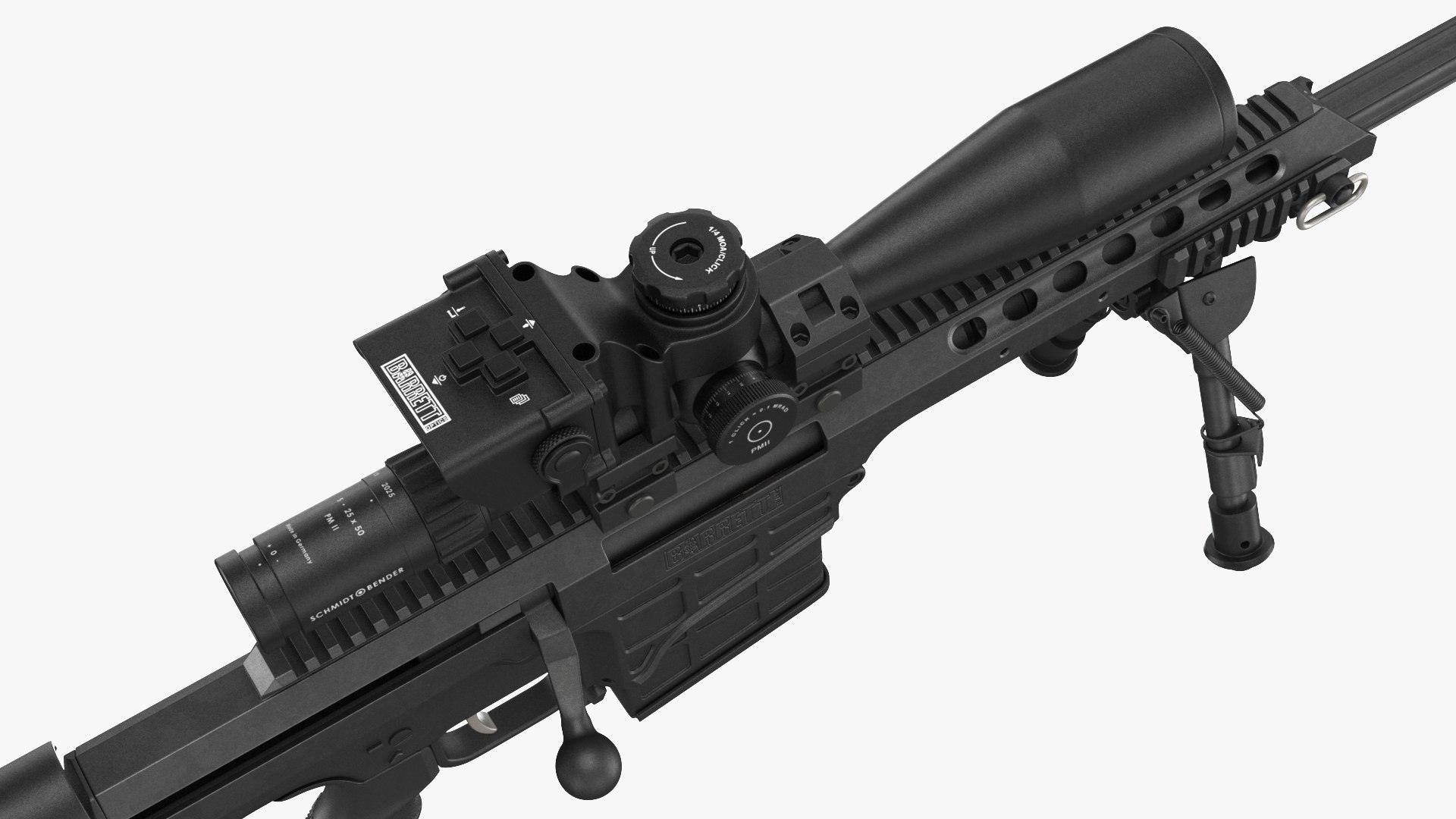 3D barrett 98b sniper rifle - TurboSquid 1492182