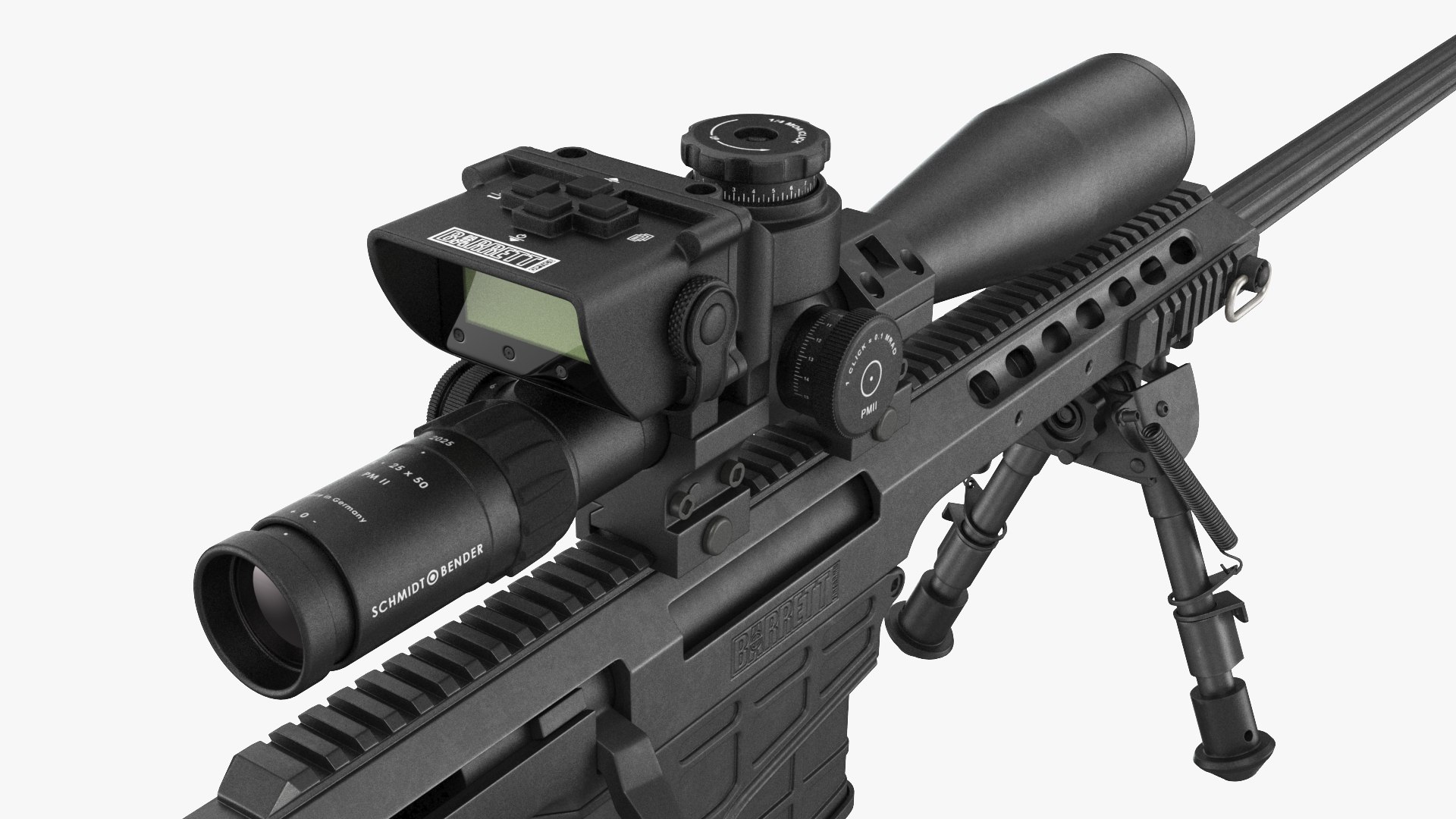 3D barrett 98b sniper rifle - TurboSquid 1492182