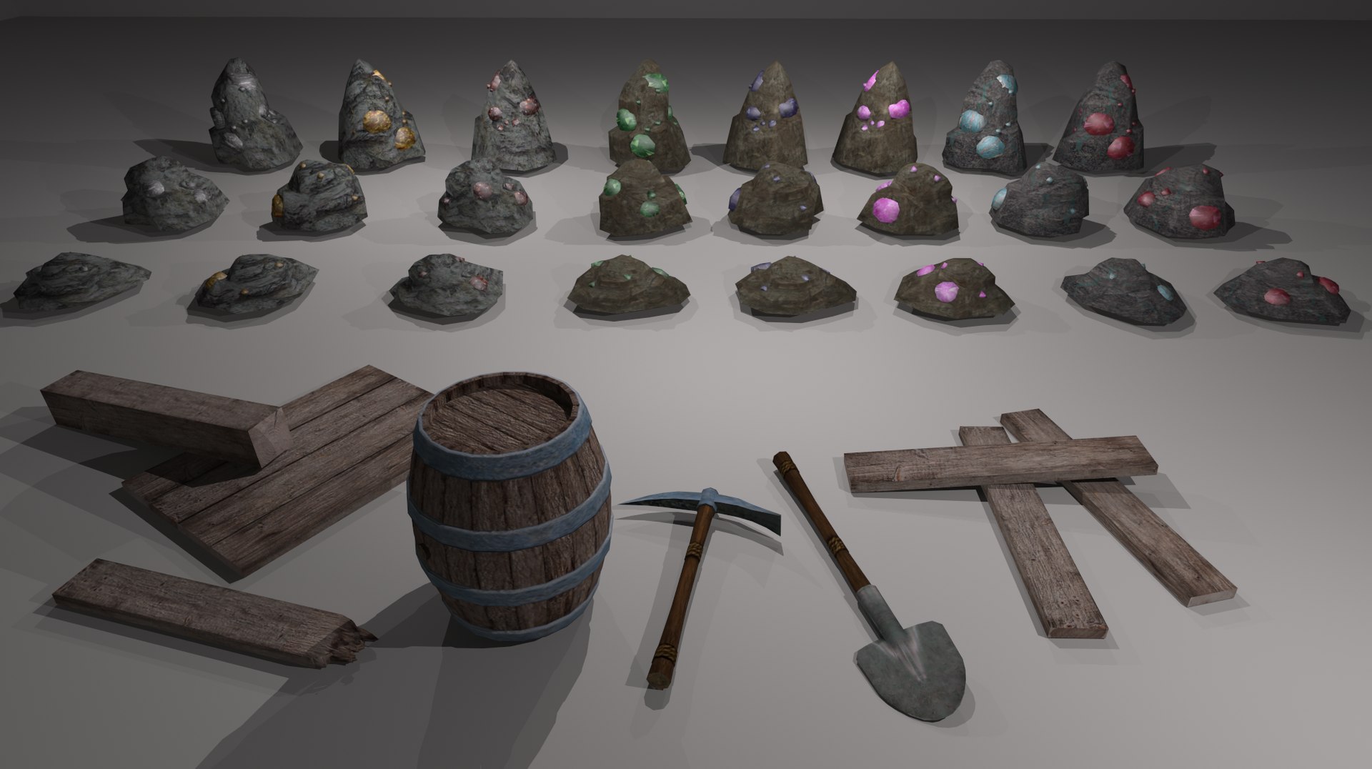 3D Miner Pack - TurboSquid 1516700