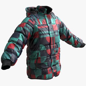 3D Winter Jacket Black Model - TurboSquid 1674544