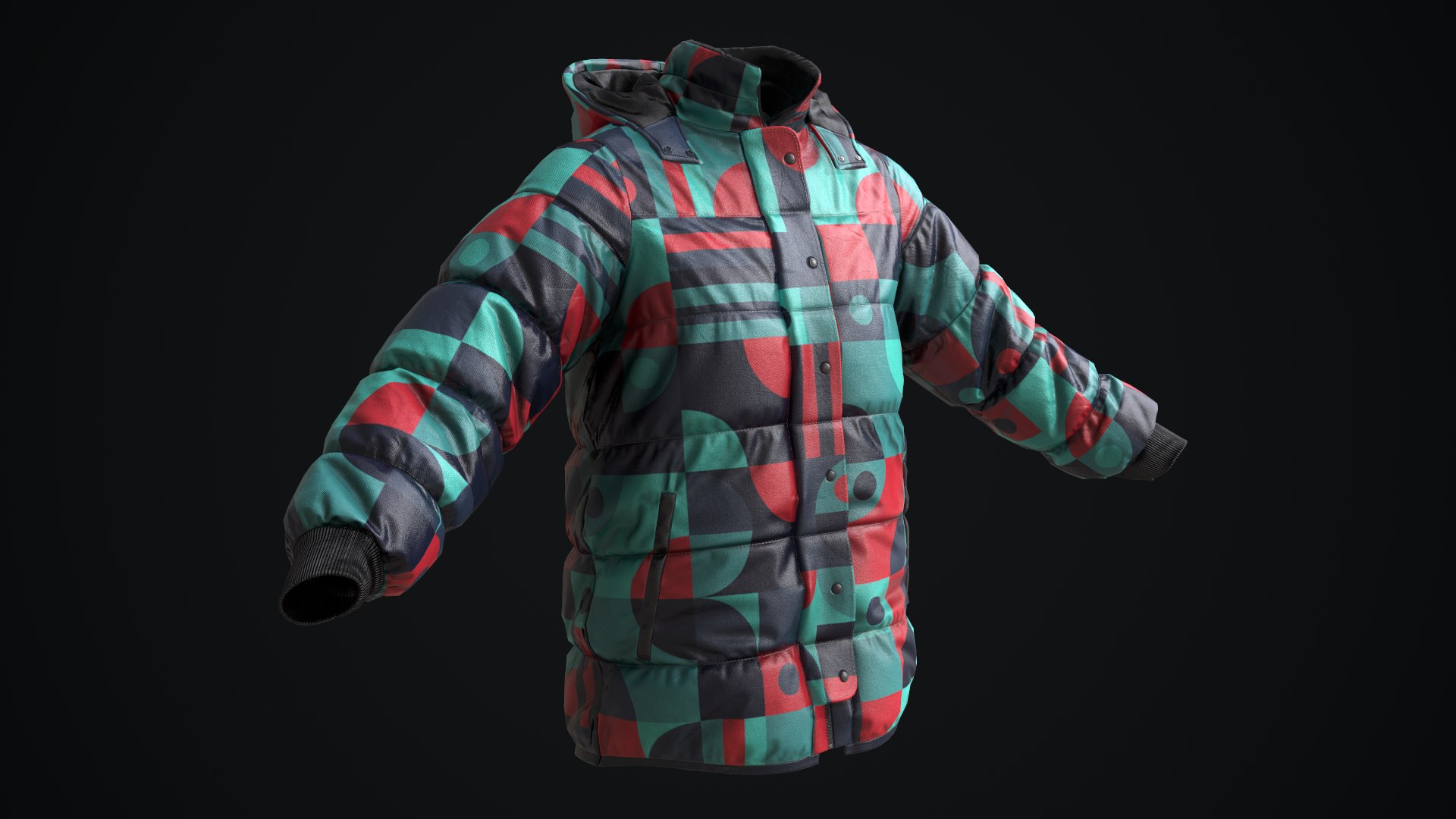 Winter jacket 3D model - TurboSquid 1674572