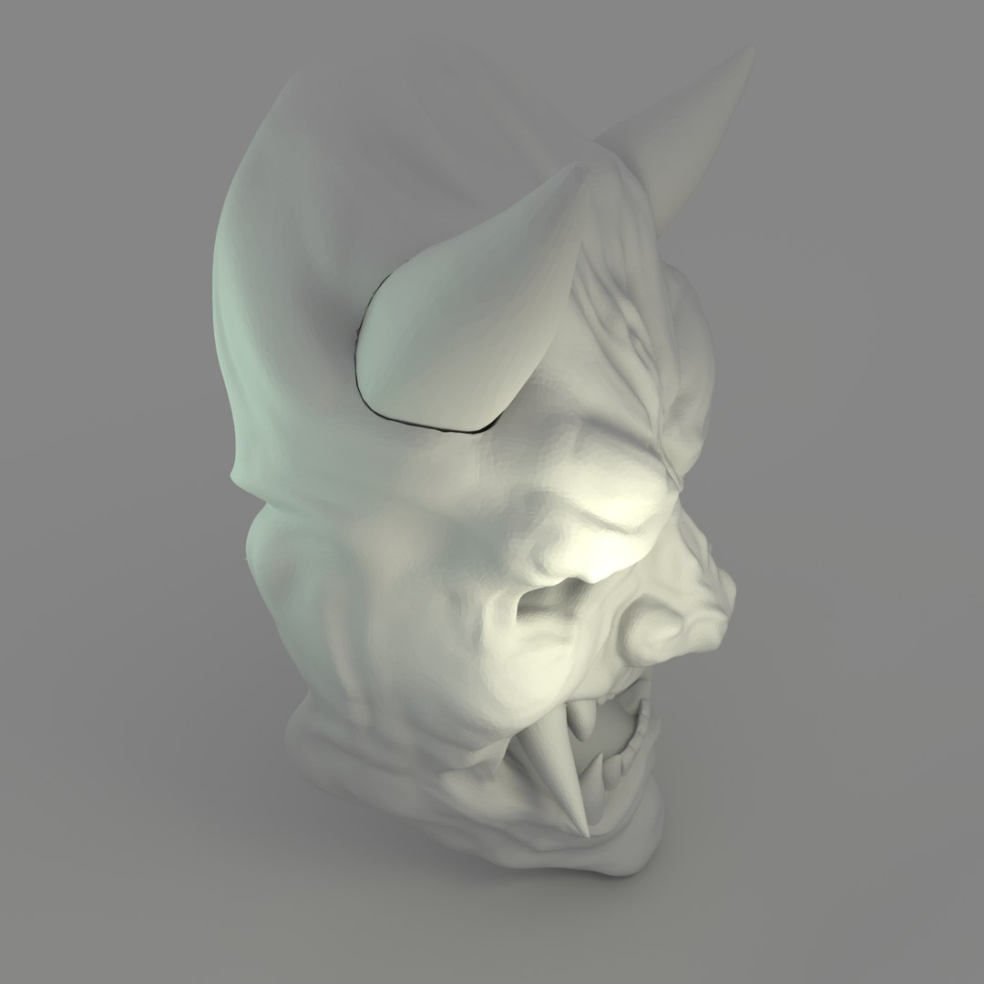 Oni Mask - Traditional Japanese Demon Mask 3D Model - TurboSquid 1974135