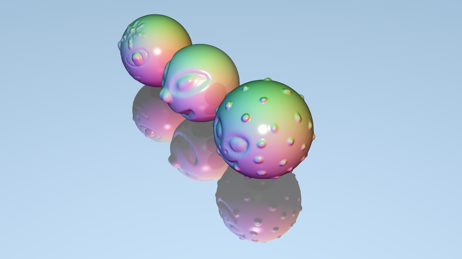 Face Balls 3d Model