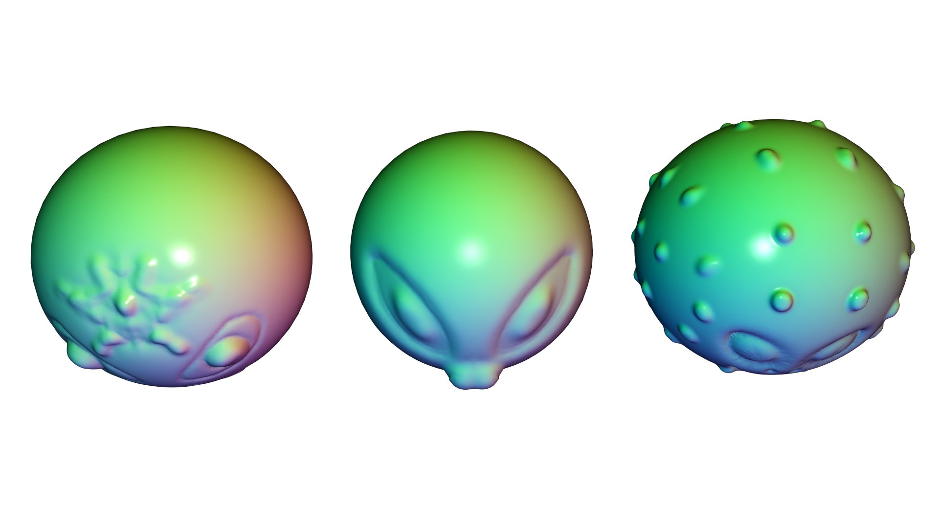 Face Balls 3d Model