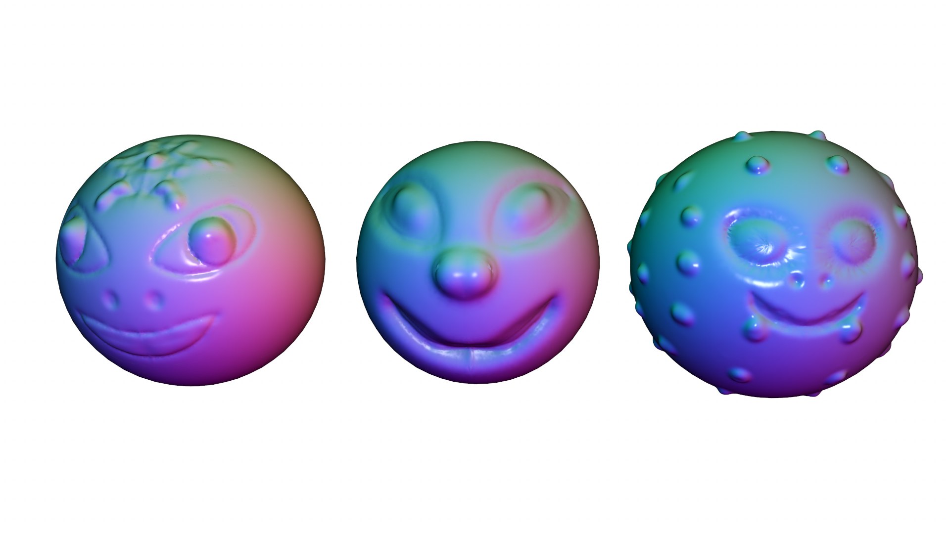 Face Balls 3d Model