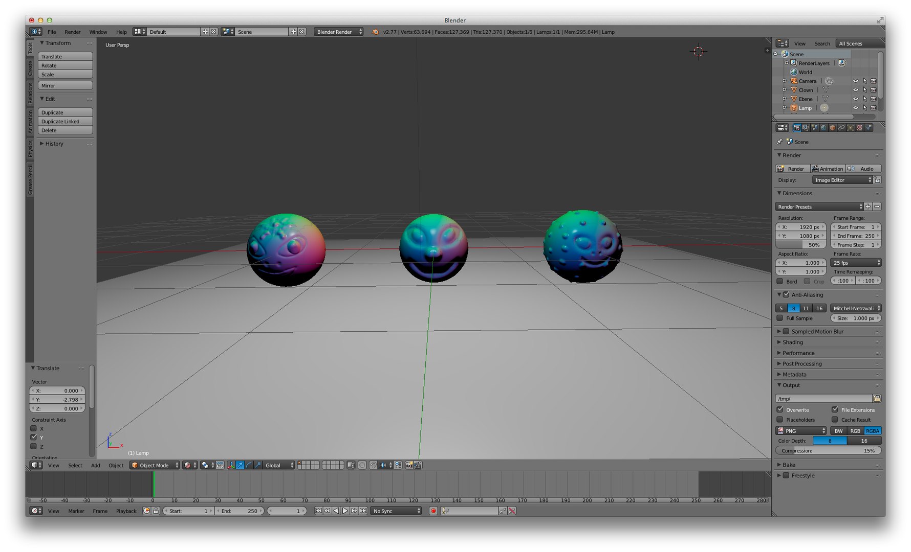 Face Balls 3d Model
