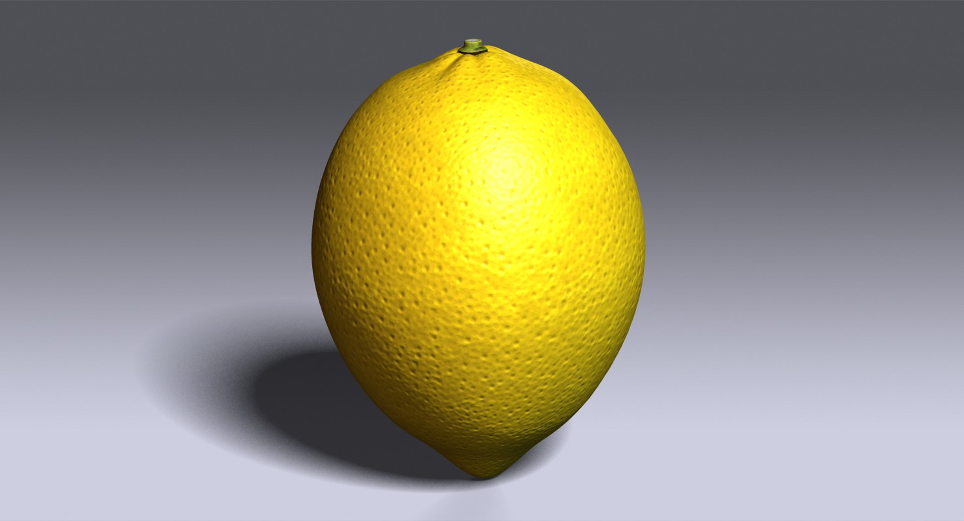 3d lemon cartoon model