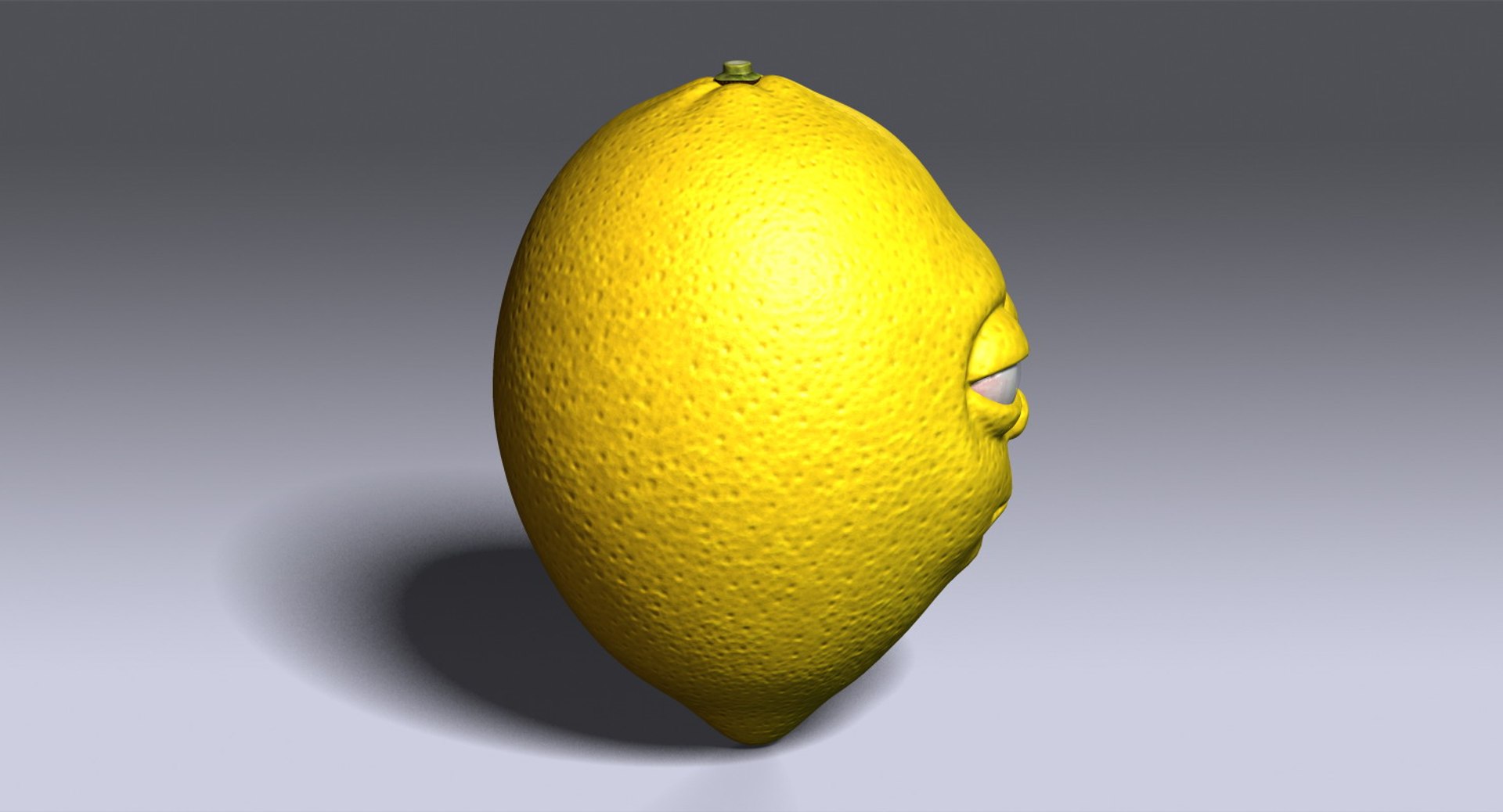 3d Lemon Cartoon Model