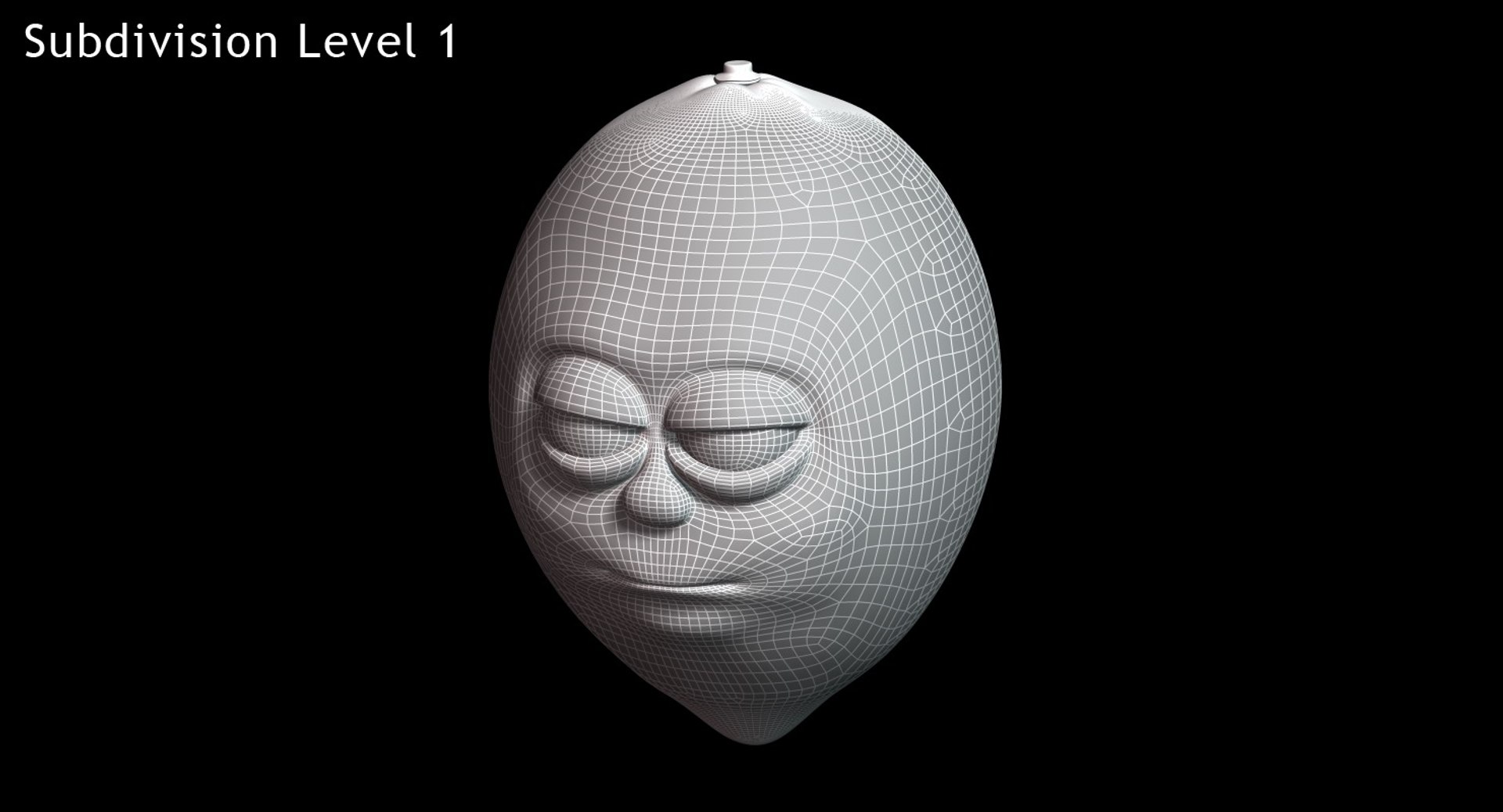 3d lemon cartoon model