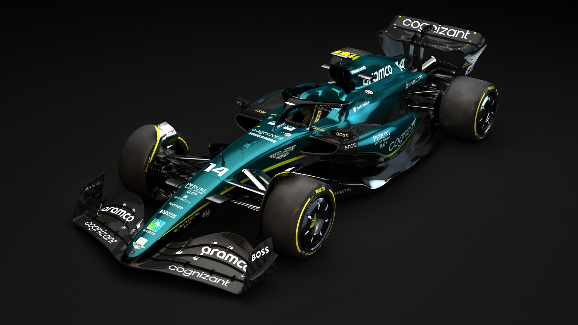 3D F1 Aston Martin AMR23 Model - TurboSquid 2038481