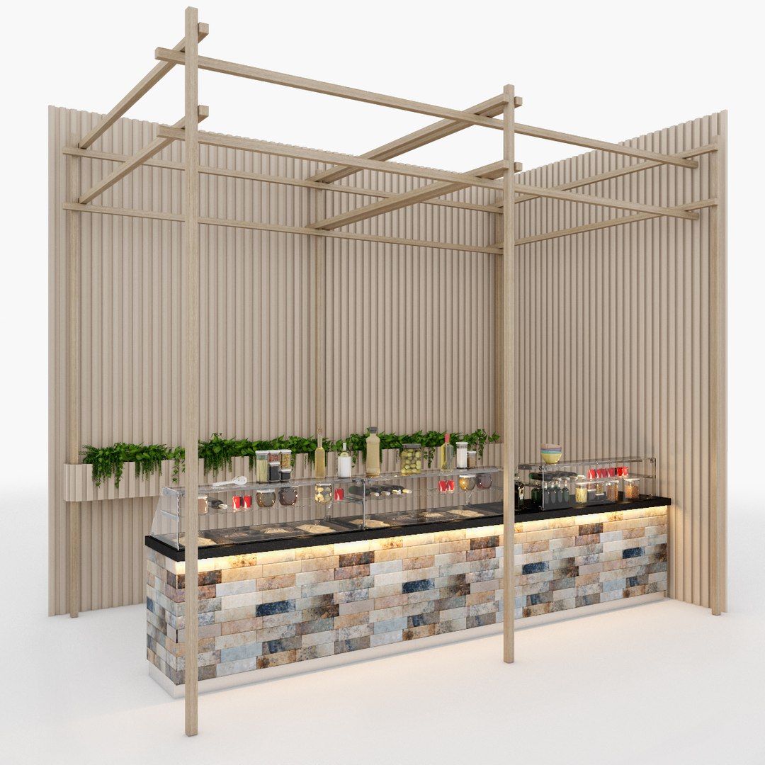 Counter Table 3D - TurboSquid 1753520