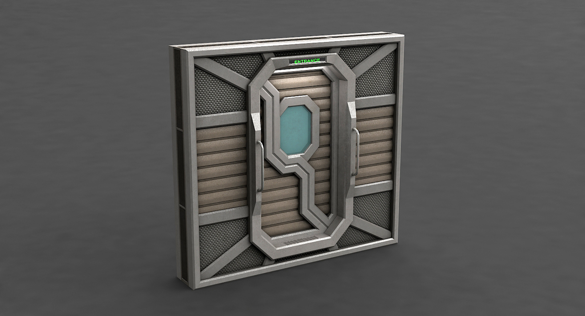 3d Sci-fi Door
