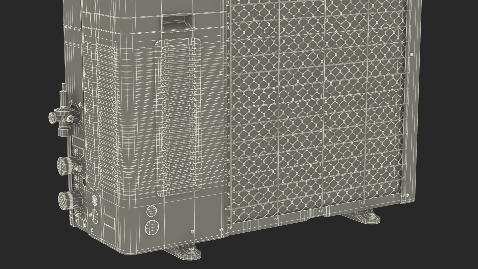 Double Air Conditioner Outdoor Part 3D model - TurboSquid 2068825