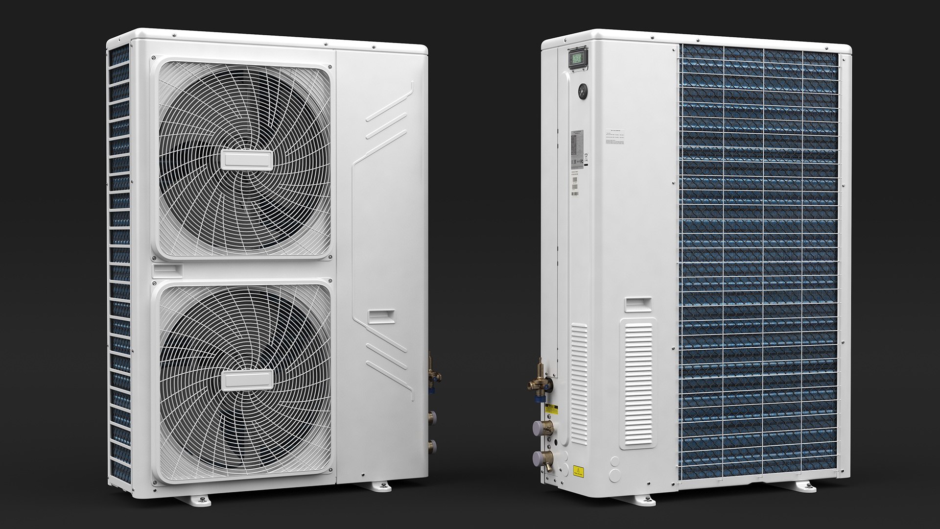 Double Air Conditioner Outdoor Part 3D Model - TurboSquid 2068825