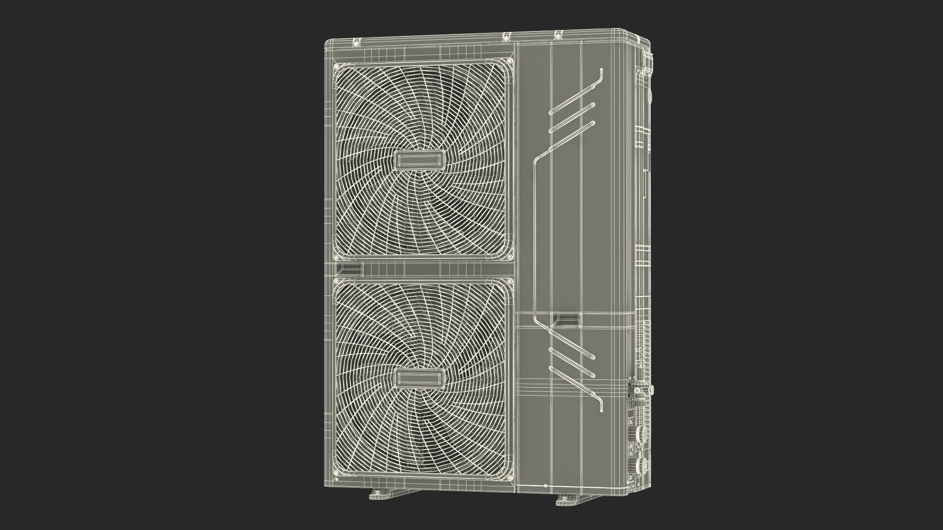 Double Air Conditioner Outdoor Part 3D Model - TurboSquid 2068825