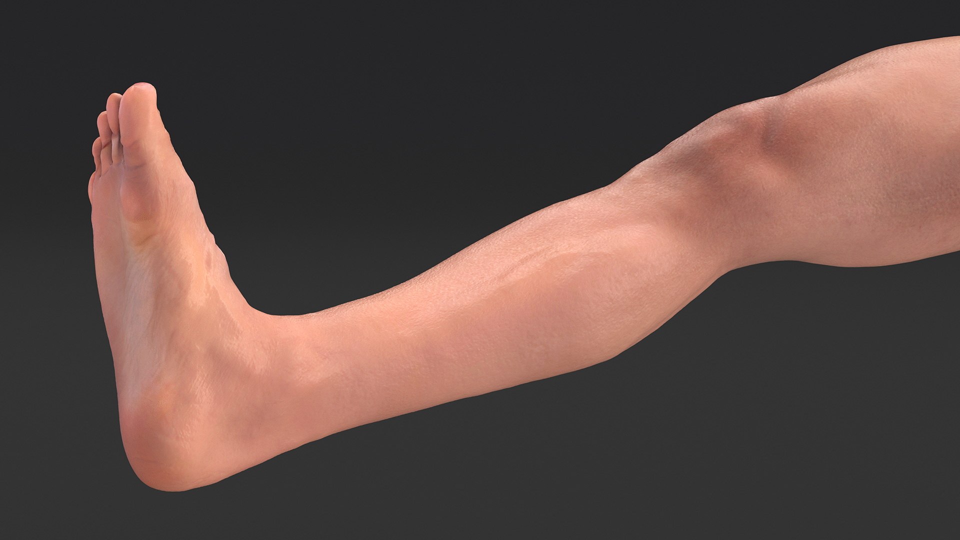 3D Model Realistic Asian Male Leg - TurboSquid 2295999