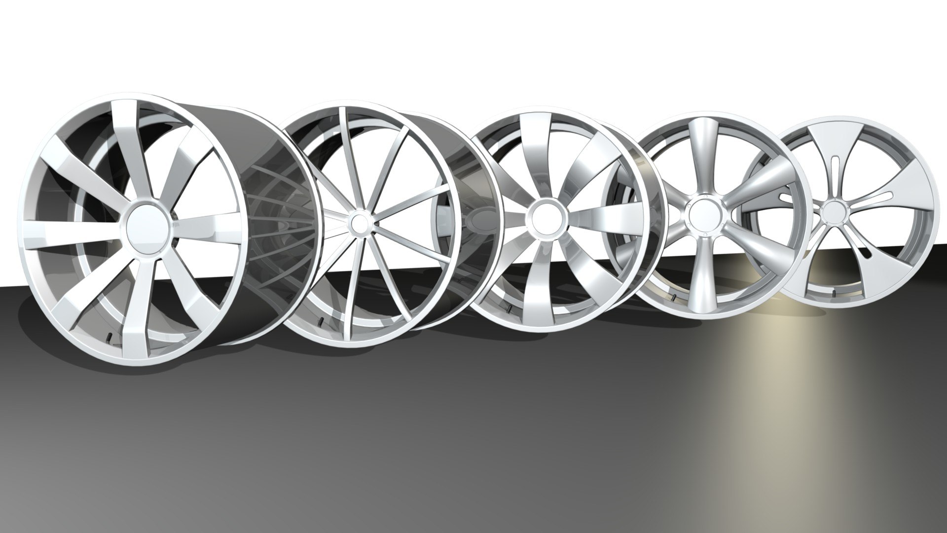 car wheels rims 3d model