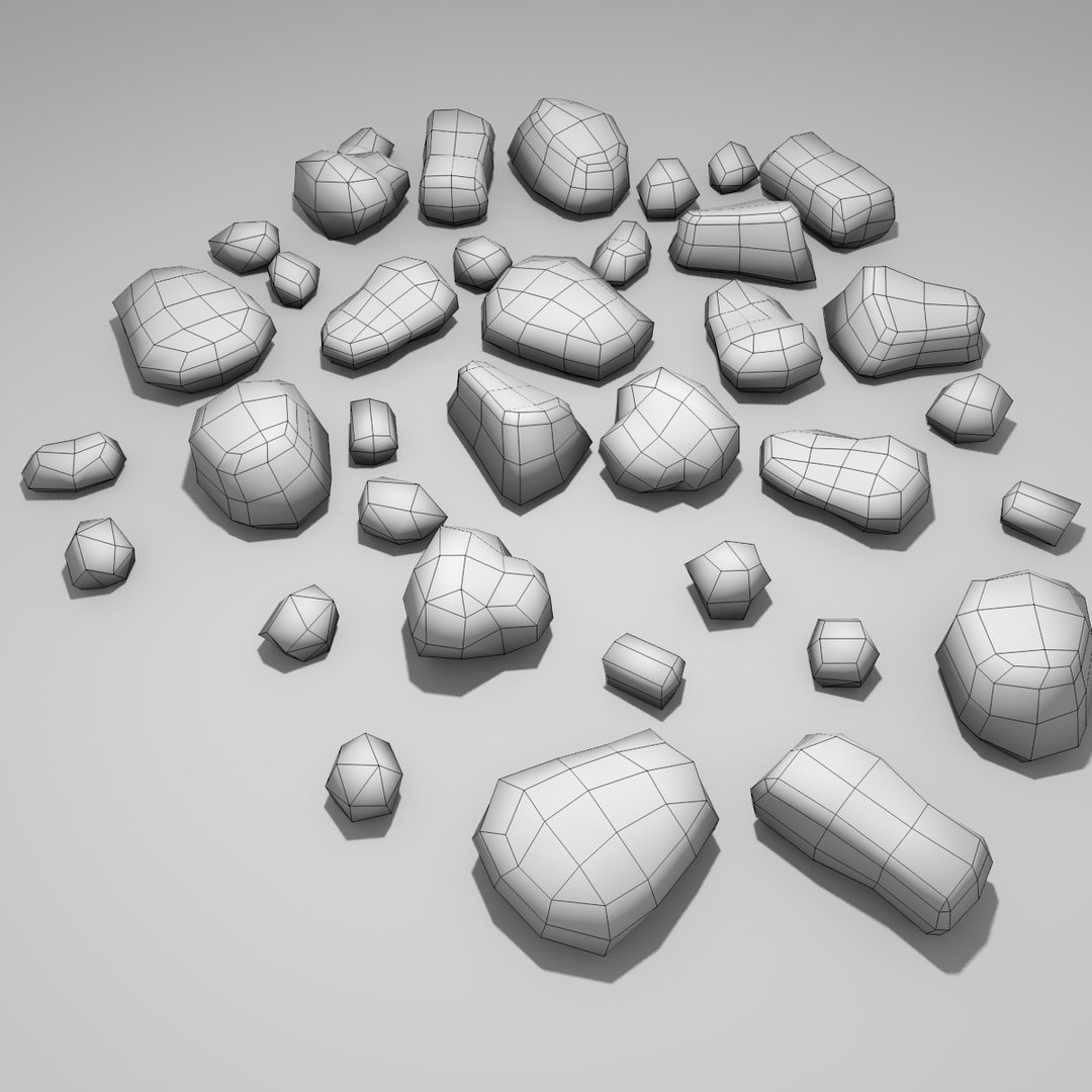 3d Model Props Rock