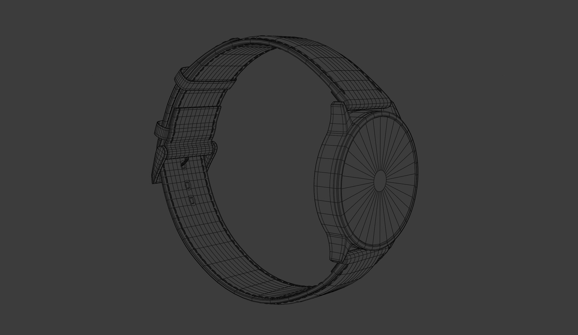 3D Classic Watch With Leather Belt - TurboSquid 1923026