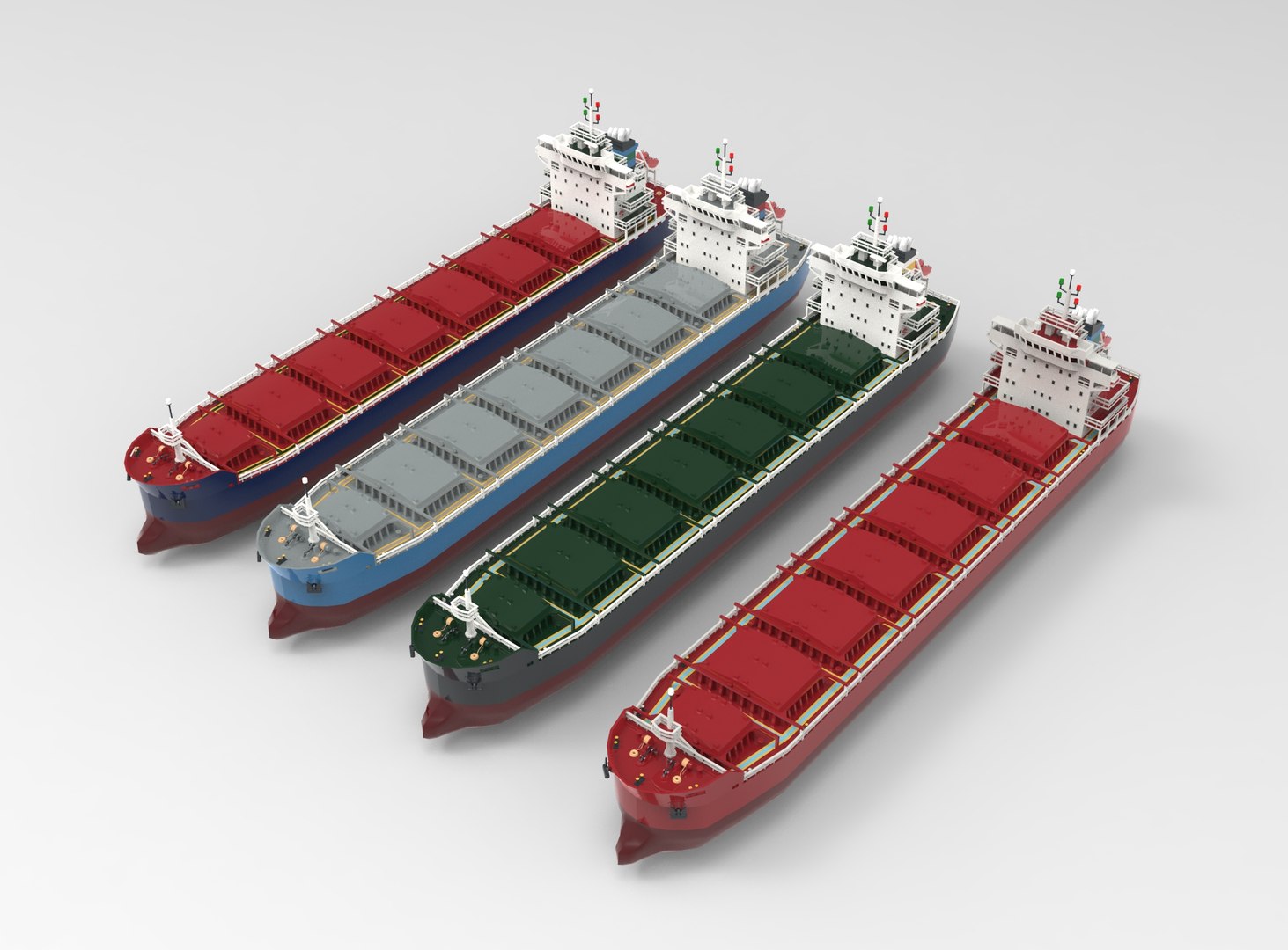 3D Low Poly Panamax Bulk Ore Carrier - TurboSquid 1903701