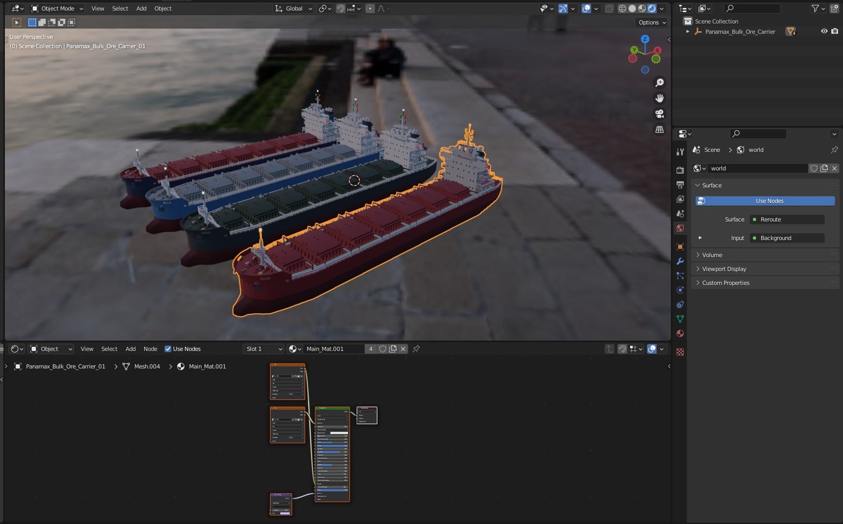3D Low Poly Panamax Bulk Ore Carrier - TurboSquid 1903701