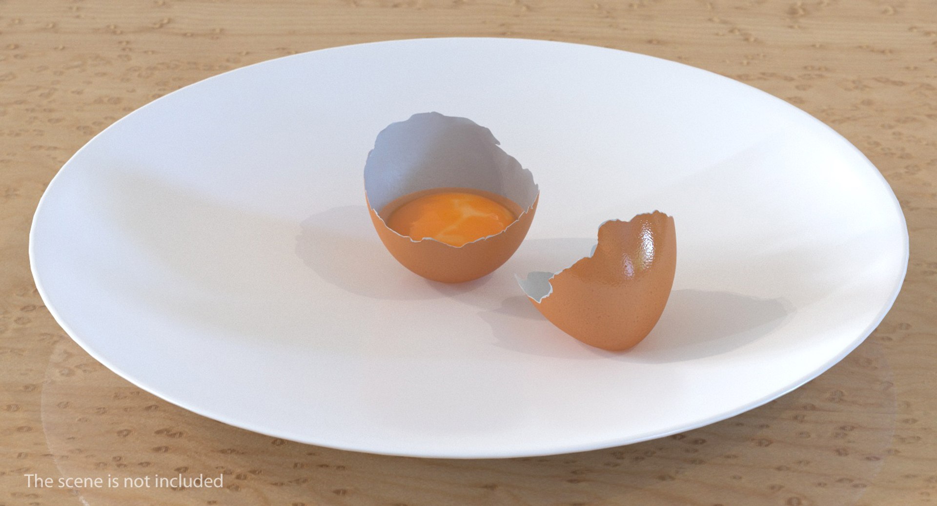 3D chicken eggs 2 model - TurboSquid 1336299
