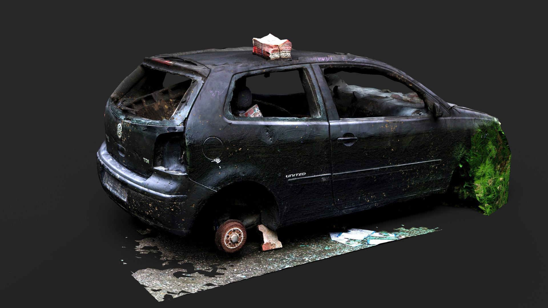 Free 3D Abandoned Car Wreck RAW PBR Photogrammetry - TurboSquid 2417997