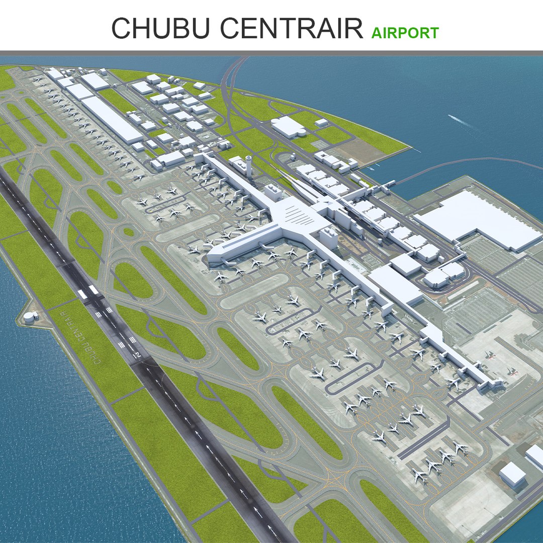 Chubu Centrair International Airport 3D Model - TurboSquid 2005128