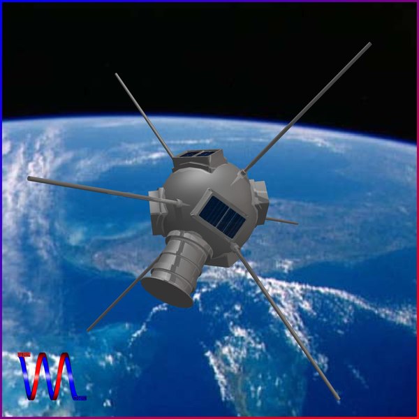 3d space satellite stss