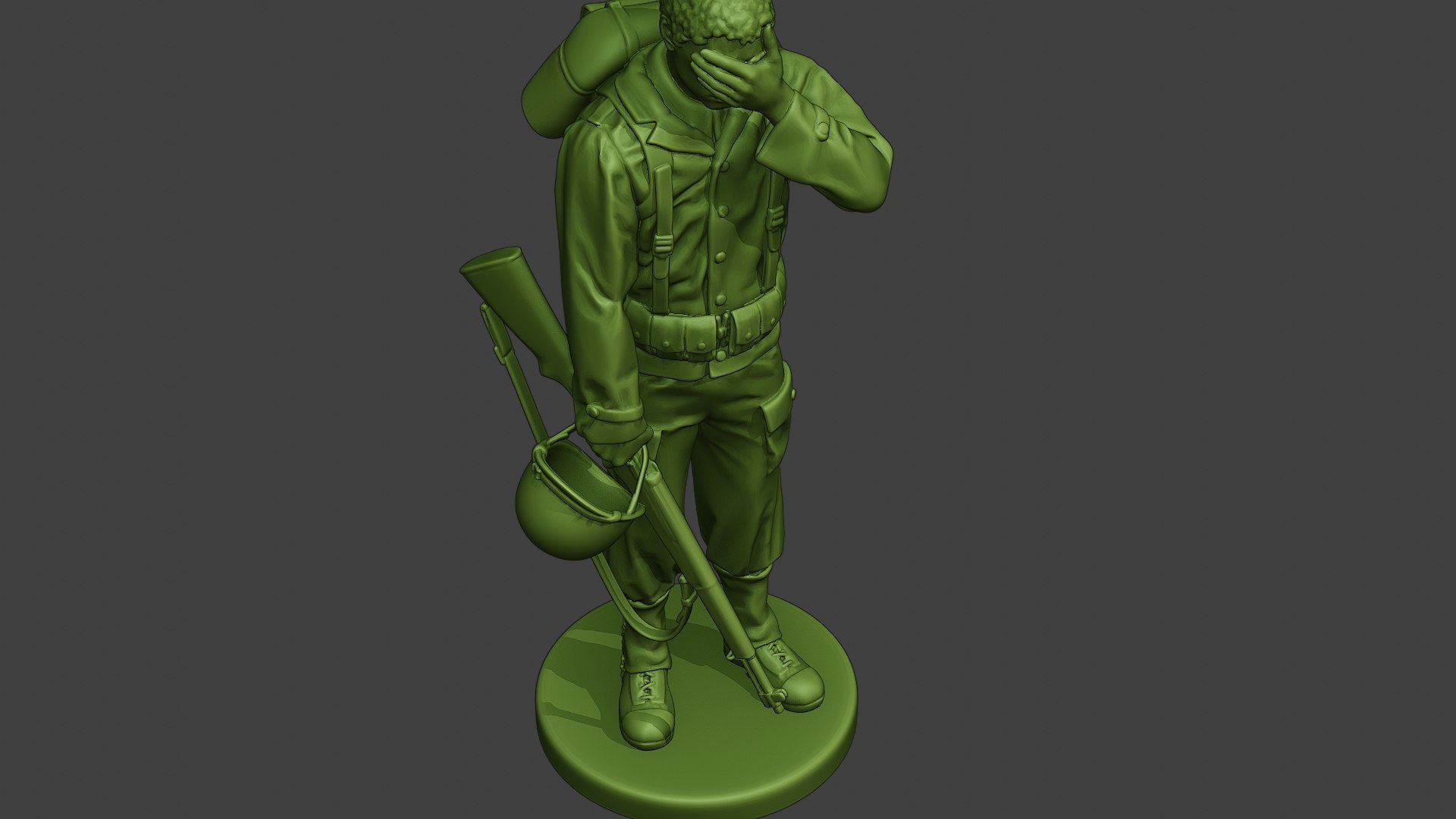 3D model soldier ww2 crying american - TurboSquid 1655801