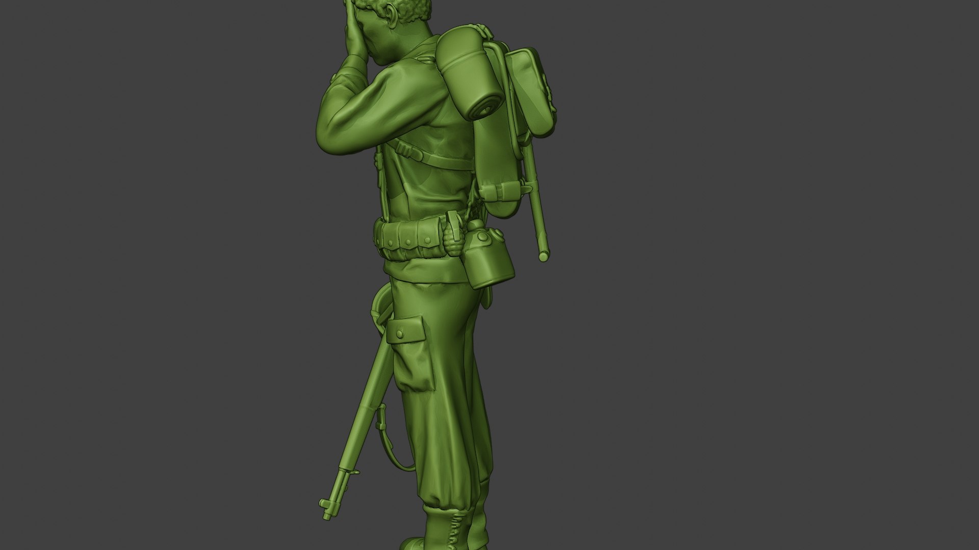 3D model soldier ww2 crying american - TurboSquid 1655801