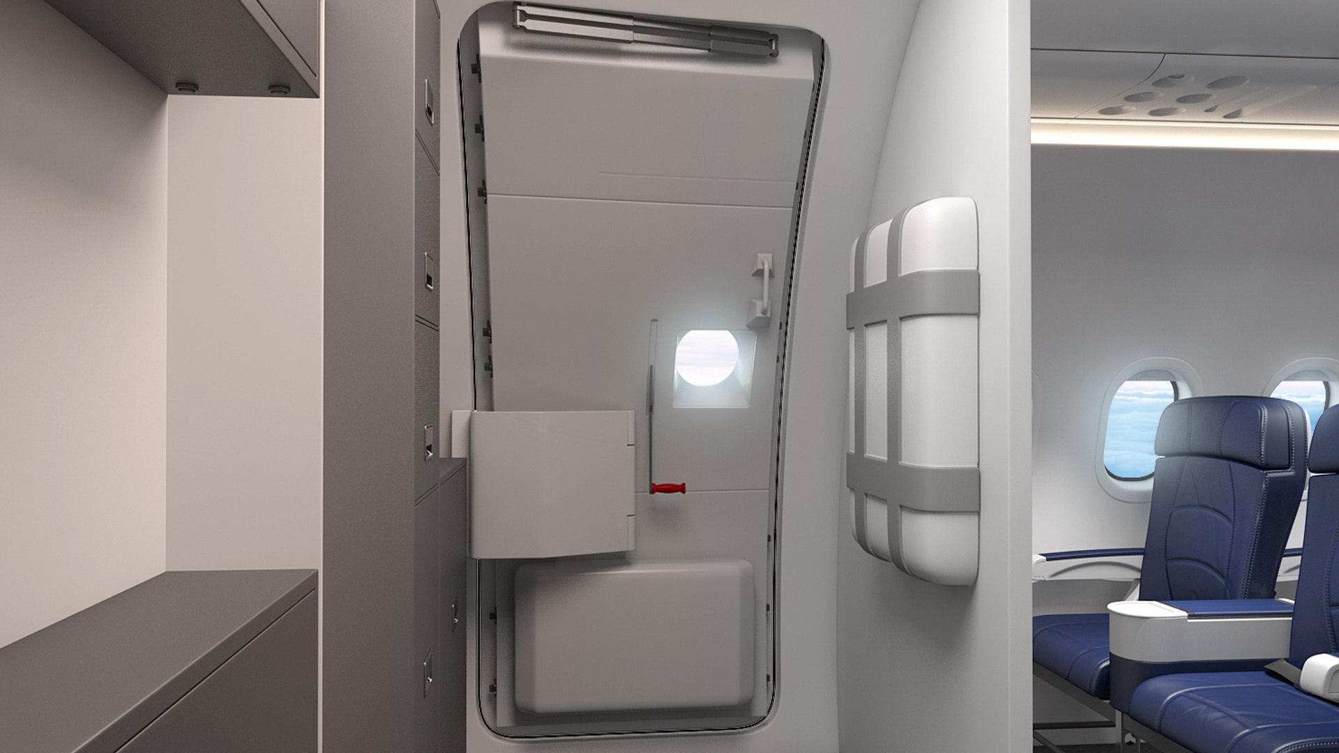 3D Lufthansa Airbus A321 With Interior And Doors Model - TurboSquid 2376366