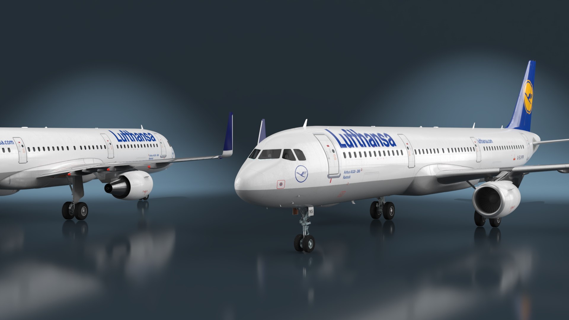 3D Lufthansa Airbus A321 With Interior And Doors Model - TurboSquid 2376366