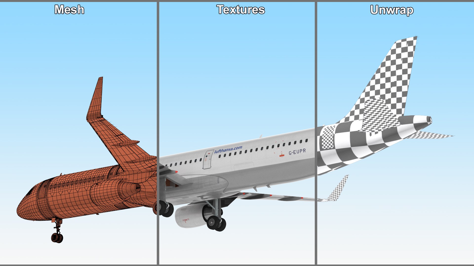 3D Lufthansa Airbus A321 With Interior And Doors Model - TurboSquid 2376366