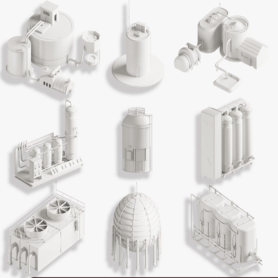 3D Factory Units VOL-01 - TurboSquid 2156202