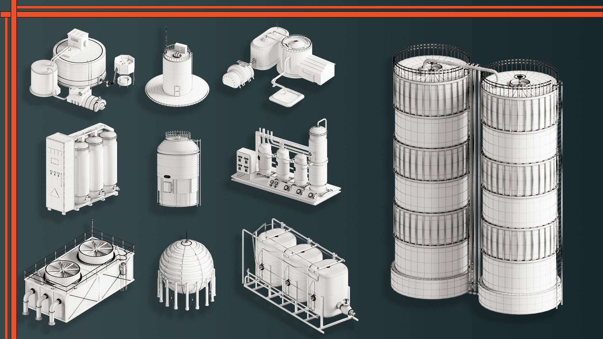 3D Factory Units VOL-01 - TurboSquid 2156202
