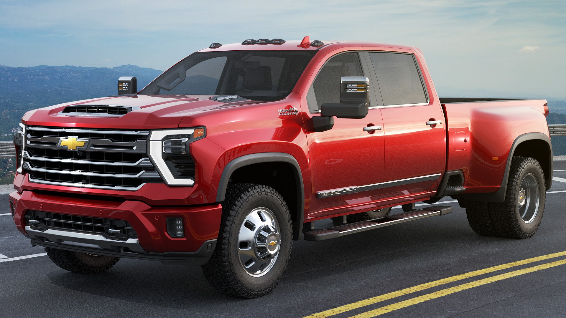 3D Chevrolet Silverado 3500 HD Dually 2024 High Country Model ...