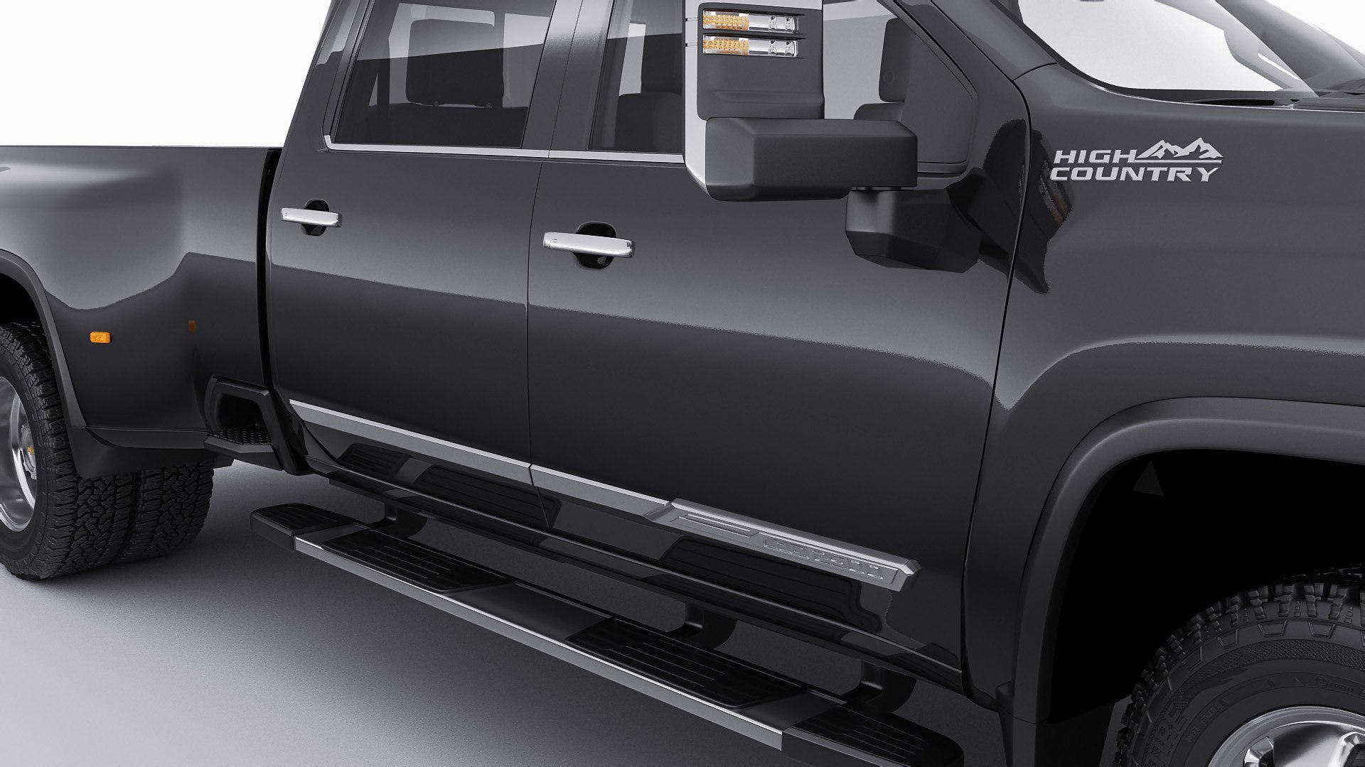 3D Chevrolet Silverado 3500 HD Dually 2024 High Country Model ...
