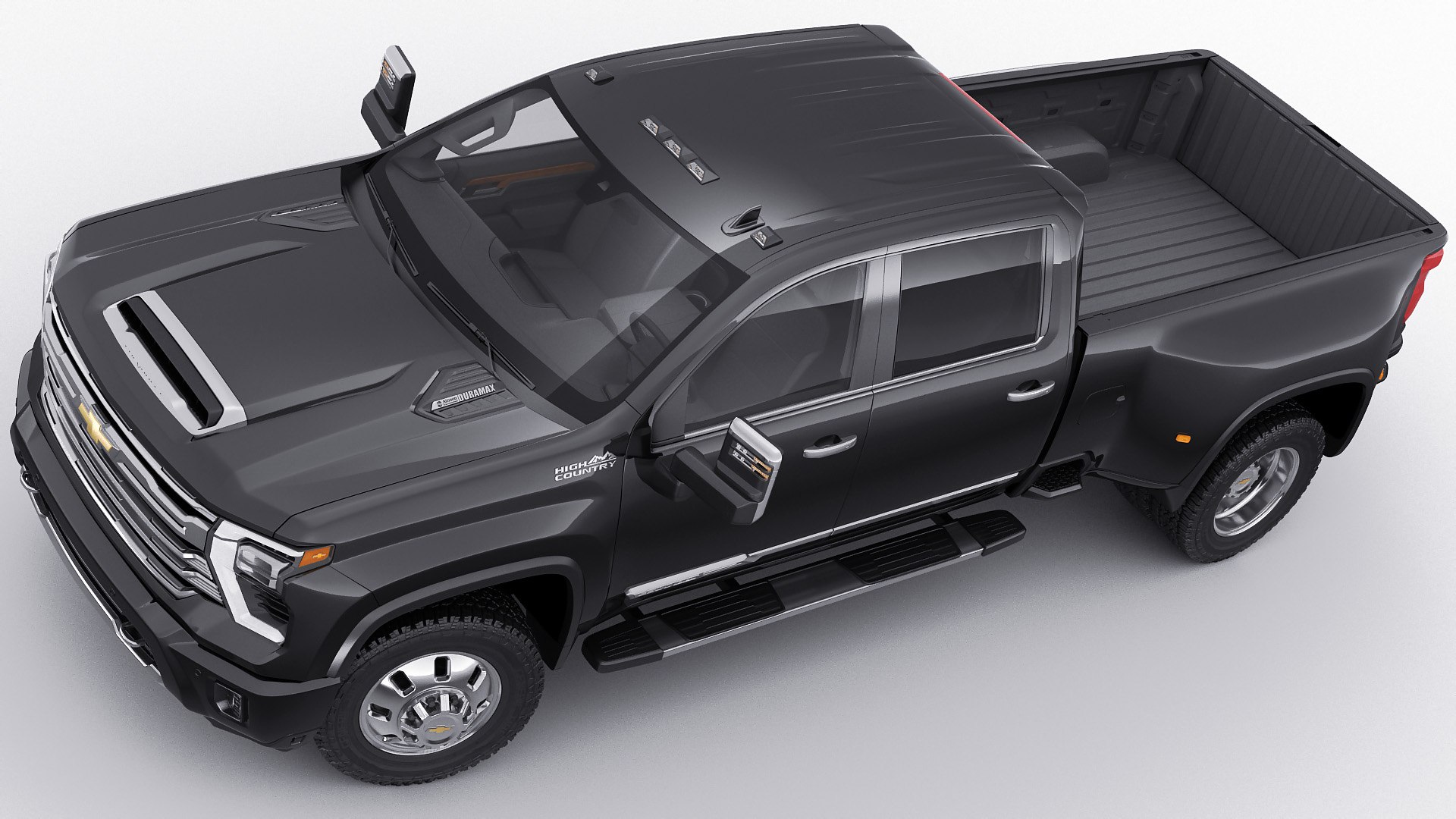3D Chevrolet Silverado 3500 HD Dually 2024 High Country Model ...