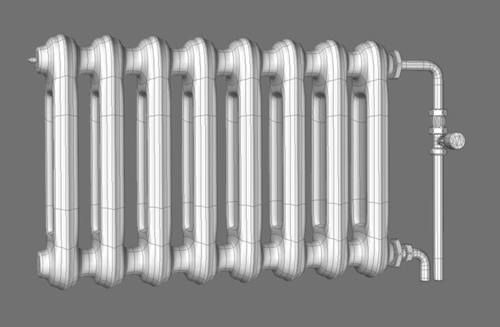 3d Retro Style Radiator