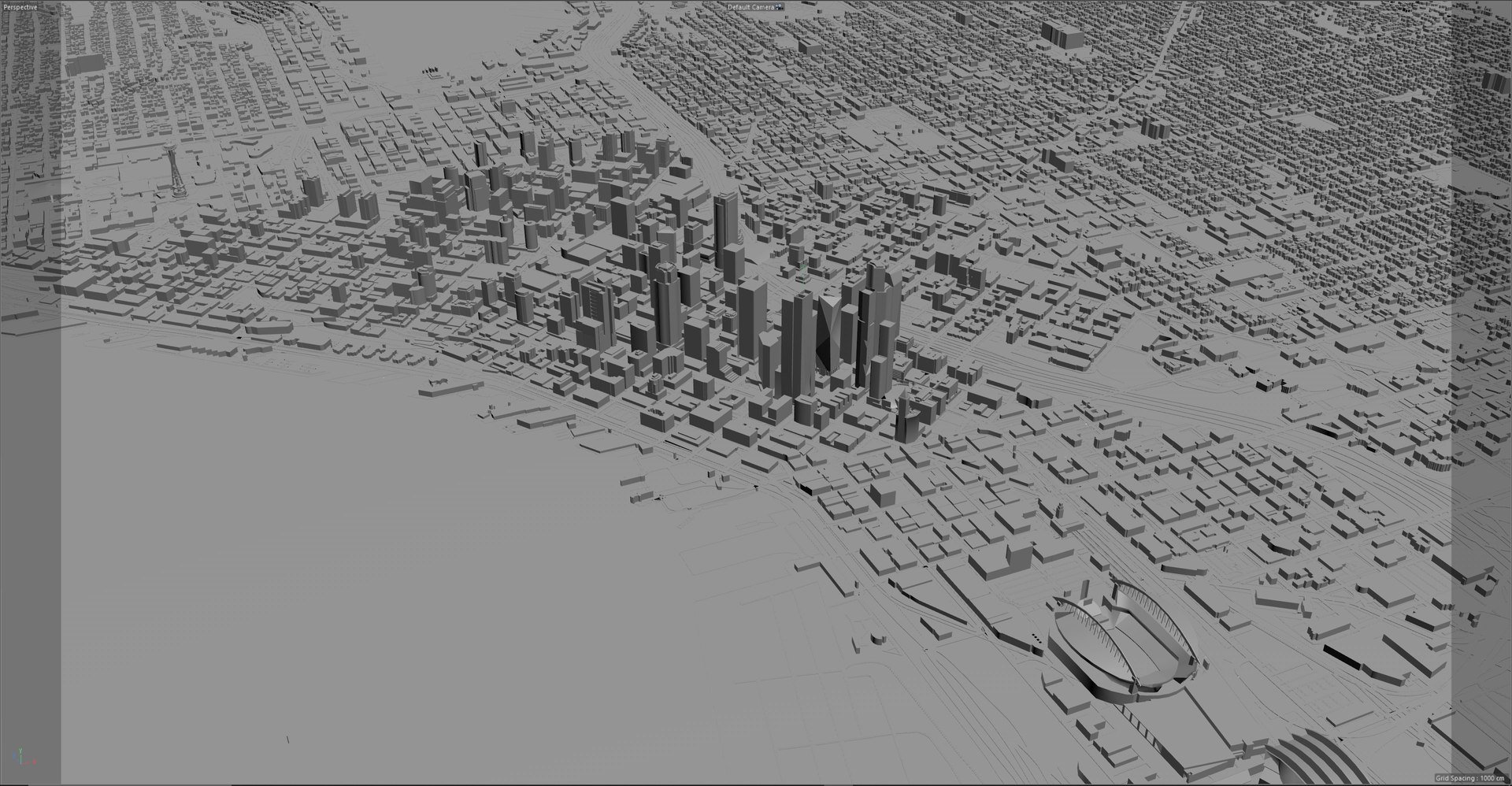 Seattle Downtown Washington USA Model - TurboSquid 1989767