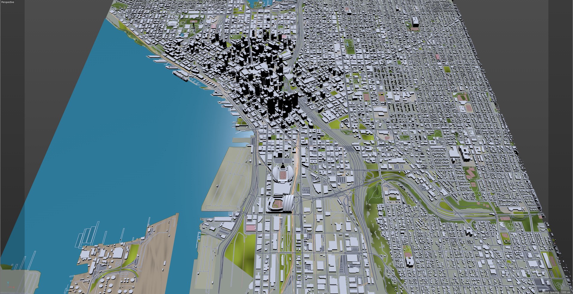 Seattle Downtown Washington USA Model - TurboSquid 1989767